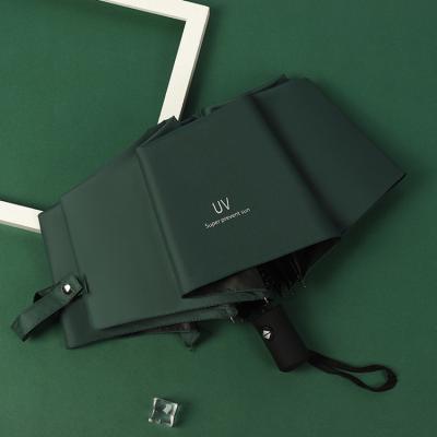China Outdoor Three-Fold Advertising Umbrella with Customized Logo and Anti-UV Function for sale