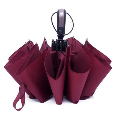 China Custom Logo Printed Triple Fold Automatic Umbrella Anti UV Waterproof Customized Color for sale