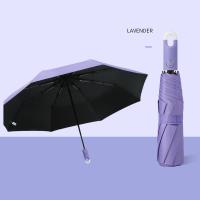 China Lock Buckle Handle Umbrella for Adults Personalized Logo Printed Automatic 3 Fold for sale