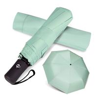 China Three-folding Umbrella 3 Folding Polyester Pongee Travel Windproof Umbrella for Gifts for sale