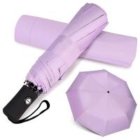 China Three-folding Umbrella 3 Folding Polyester Pongee Travel Windproof Umbrella for Gifts for sale