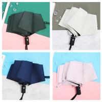 China Chinese 's Travel Paraguas Three-folding Umbrella with Custom Logo Print and UV Protection for sale