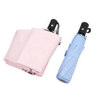 China Chinese 's Travel Paraguas Three-folding Umbrella with Custom Logo Print and UV Protection for sale