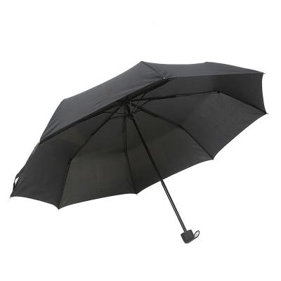 China Three Folding 8K Anti UV Umbrella Custom Logo Print Travel Paraguas with UV Printing Made for sale