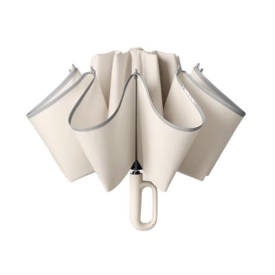 China Minimalism Style Rubber Handle UV Sunblock and Rain Umbrella for Outdoor Activities for sale