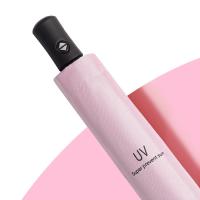 China Polyester Open Fully Automatic Windproof 3 Folding Anti-UV Umbrella with Customized Logo for sale