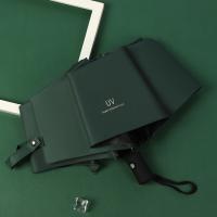 China Polyester Open Fully Automatic Windproof 3 Folding Anti-UV Umbrella with Customized Logo for sale