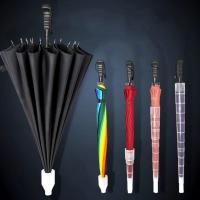 China Wholesale 16ribs Strong Frame Automatic 23 inch Straight Umbrella with Waterproof Case Keeping Dry for sale
