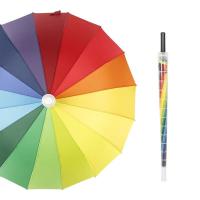 China Wholesale 16ribs Strong Frame Automatic 23 inch Straight Umbrella with Waterproof Case Keeping Dry for sale