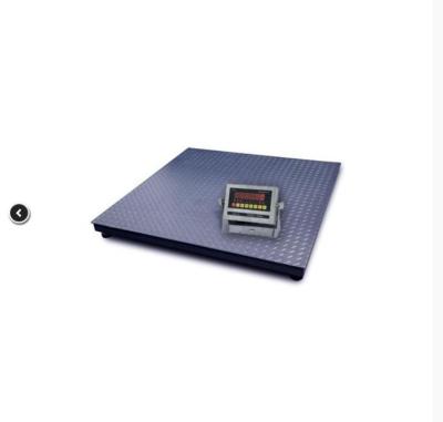 China Electronic Stainless Steel Floor Scale 1000kg to 20000kg with 5mm Checker Plate for sale