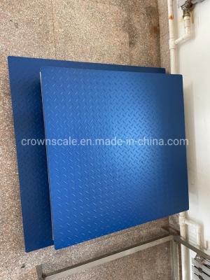 China 3 Ton 3000kg Digital Industrial Platform Weighing Floor Scale 6mm Steel Loadcell for sale