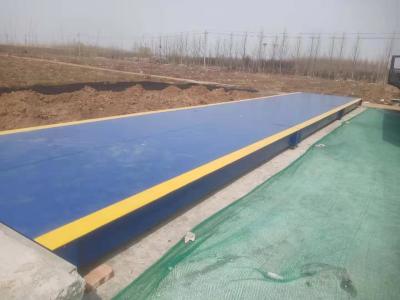 China 100tons Electronic Digital Trailer Weighbridge with Indicator and Load Cell Transducer for sale