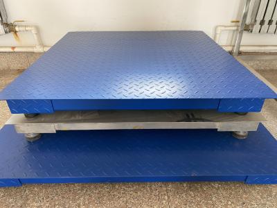 China Carbon Steel Electronic Platform Scale 1t to 10t Digital Floor Scale with 1.0x1.0m to 2.5x2.5m Size for sale