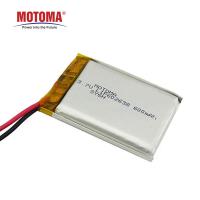 China 3.7v 600mAh Toy Rechargeable Battery With PCM And Connector for sale