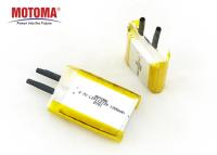 China 3.7 V 1200mah safe lipo battery Rechargeable With Wired and Connector for sale