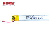 China Curved Motoma Batteries , 3.7V 100mah Lithium Battery For Smart Glasses for sale