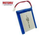 China 3.7V 1300mAh  Medical Device Battery ISO9001 ISO14001 certificate for sale