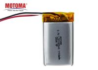 China High Energy Density GPS Tracker Battery 1100mah 3.7V 10*25*40mm for sale