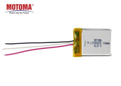 China 160mah 3.7V Tracker Lithium Batteries Customized Size ISO9001 approved for sale