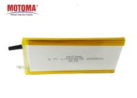 China Chinese Factory Deep Cycle Lithium Polymer Battery 3.7 V 4000mAh With Certificates for sale