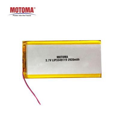 China 3.7 Volt Lithium Ion Rechargeable Battery 2920mah With Low Self-Discharge for sale
