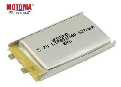China 630mAh Rechargeable Lithium Ion Battery With BIS UN KC Certificate for sale