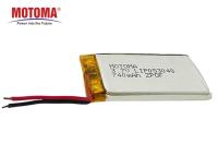 China 500 times 740mAh Lithium Lipo Battery Eco Friendly With PCM And Connector for sale