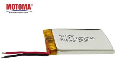 China 500 times 740mAh Lithium Lipo Battery Eco Friendly With PCM And Connector for sale