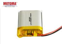 China Fast Charge Battery Battery Pack 3.7 V 720mah 460Wh/L With PCM and Connector For IOT Device for sale