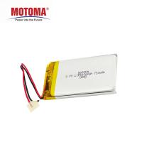 China MOTOMA High Capacity Lithium Ion Battery 3.7V 950mAh With Pcb Wires Connectors for sale