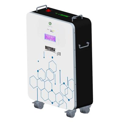 China Dual Functions Wall Mounted And Standing Lithium LifePO4 Battery 48V 100Ah for sale