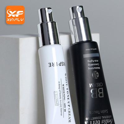 China Luxury Empty Plastic 15ml 30ml 50ml BB Eye Cream Lotion Tube Airless Pump Squeeze Sugarcane Soft Touch Cosmetic Tubes for sale