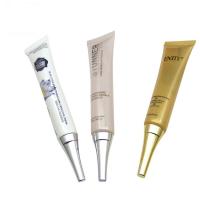 China 15ml 20ml 30ml custom squeeze soft sample Plastic Long Nozzle Eye Serum cream cosmetic Tube with plating lid for sale