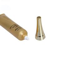 China 15ml 20ml 30ml custom squeeze soft sample Plastic Long Nozzle Eye Serum cream cosmetic Tube with plating lid for sale