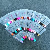 China Custom LOGO Black Silver Clear cap lipgloss tube private label 5ml 8ml 10ml 15ml empty squeeze lip gloss tube for sale