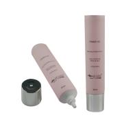 China 30ml35ml40ml45ml50ml soft plastic tubes squeeze cosmetic empty eyecream frosted colored pink tube custom packaging with for sale