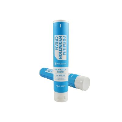 China PE plastic cosmetic packaging tube empty whitening lotion transparent tube packaging squeeze tube 15ml25ml35ml45ml for sale