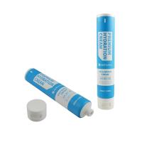 China PE plastic cosmetic packaging tube empty whitening lotion transparent tube packaging squeeze tube 15ml25ml35ml45ml for sale