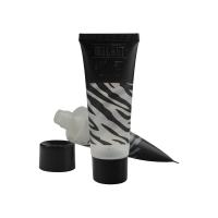 China Black glossy squeeze for cosmetic packaging tubes 60ml80ml100ml120ml160ml180ml200ml facial cleanser skin care  PE plasti for sale