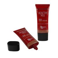 China OEM/ODM cosmetic packaging tube PE plastic soft white tube skin care lotion cream with acrylic cover 30ml50ml60ml80ml100 for sale
