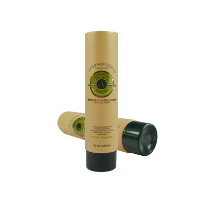 China custom empty facial cleanser lotion cream packaging tubes for plastic aluminum Gold Silver plastic extrusion layer tube for sale