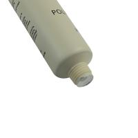 China 50 100 ml cosmetic container hand cream packaging bamboo lid long cosmetic plastic tube for sale