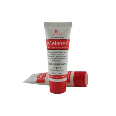 China 25g 0.85oz Red PE Soft Plastic Tube Flip Lid Screw Lid Ointment Cosmetic Tube for sale