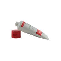 China 25g 0.85oz Red PE Soft Plastic Tube Flip Lid Screw Lid Ointment Cosmetic Tube for sale