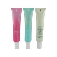 China empty cosmetics tubes pe face wash packaging tube with bamboo printing cap for sale