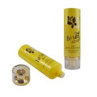 China Bath Gel Lotion Cream Tubes Custom Eco-friendly Cosmetic Tube Packaging with Flip Top Cap for sale