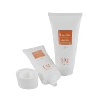 China Cheap Custom PE plastic white cosmetic soft tube Hot stamping clear tubes for facial cleanser for sale