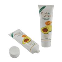 China Eco-friendly Empty Facial Cleanser Gel Packaging Container Squeeze Cosmetic Tube Soft cosmetic packaging tube for sale