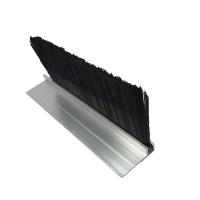 China 100mm Self-Adhesive Fire Door Brush Strip - Black Nylon Sealing with Custom Length/Height/Thickness Options for sale