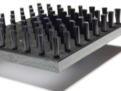 China Dustproof Panel Lath Brushes for CNC Deburring with HDPE Base - Custom Nylon Filament Options for sale